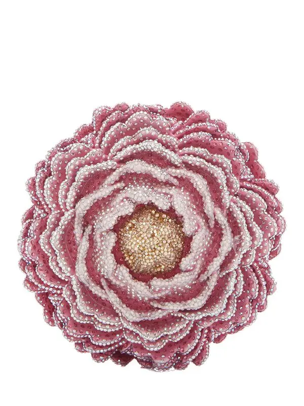 Judith Leiber 3d Peony Crystal Clutch - Pink