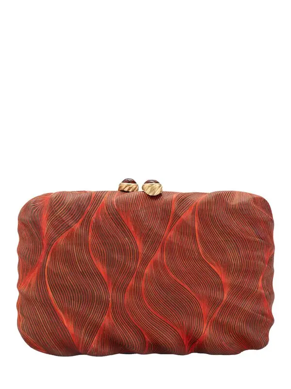 SILVIA FURMANOVICH 18k Yellow Gold Rectangular Clutch With Riograndense Citrine - Red