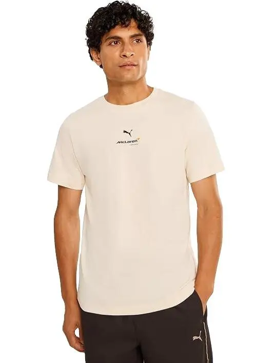 PUMA Mclaren Racing Small Logo T-shirt Clothing Alpine Snow - White