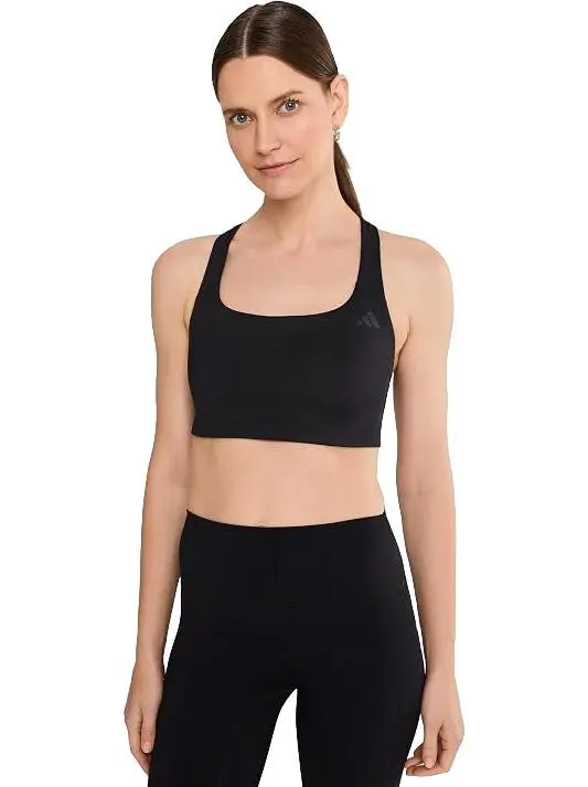 Adidas Optime Workout Medium-support Bra Bra - Black