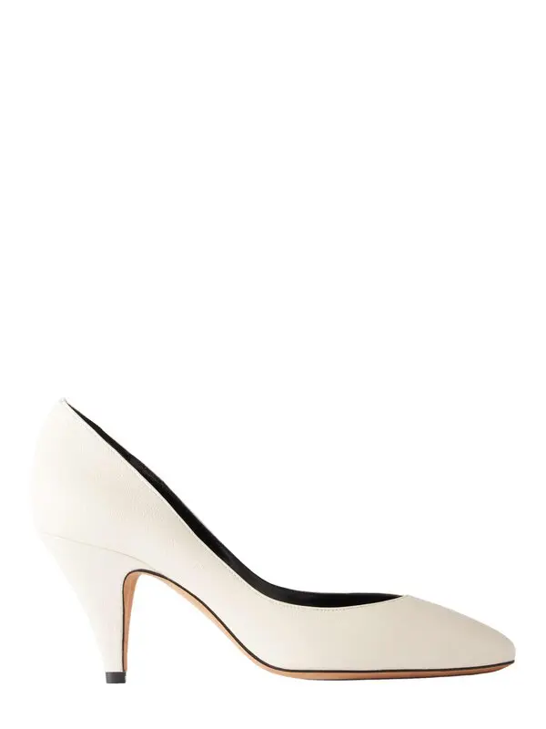 JUDE Haze 80 Leather Pumps - Off-white