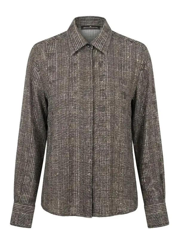 Ermanno Scervino Sequined Shirt - Grey