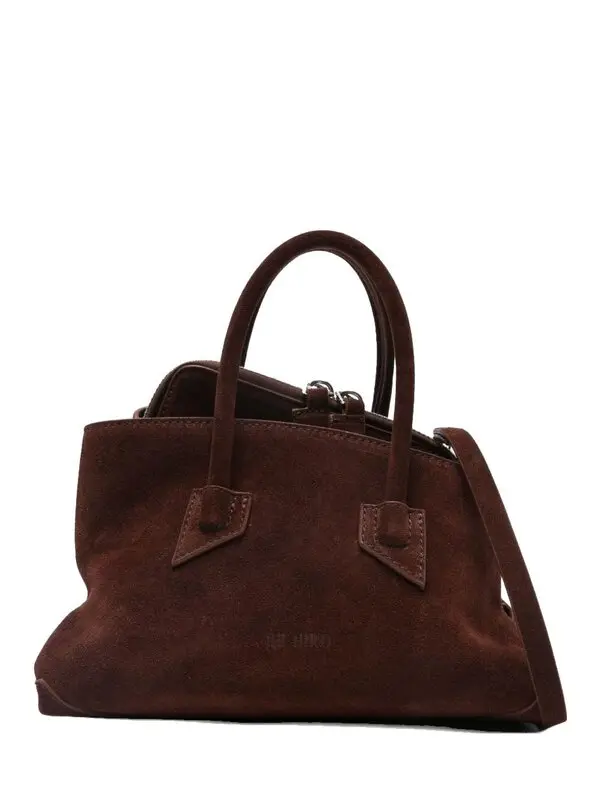 Attico La Passeggiata Mini Leather Handbag - Brown