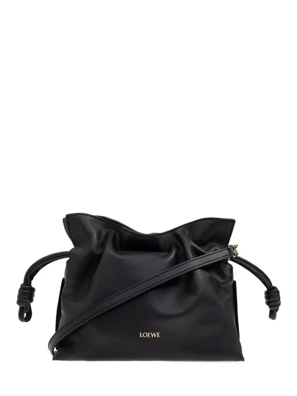 Loewe Flamenco Mini Leather Clutch - Black