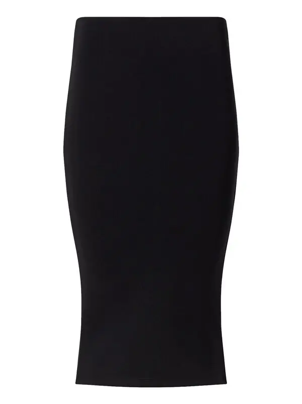 THE PARK Sheryl' Stretch-jersey Midi Skirt - Black