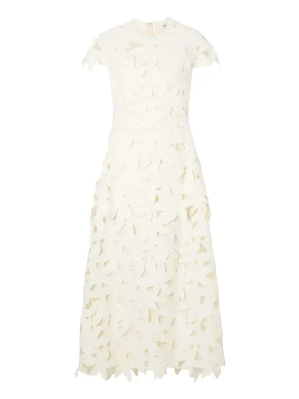 Simkhai Broderie Anglaise Crepe Gown - Ivory