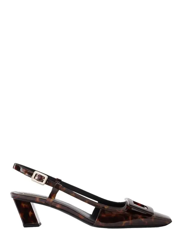ROGER VIVIER Belle Vivier Slingback Pumps - Tortoiseshell