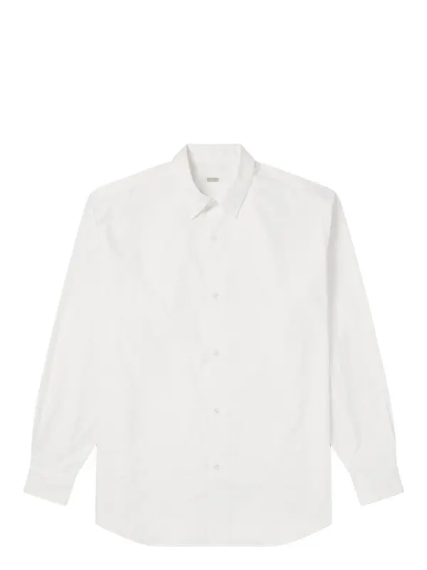 A.PRESSE Cotton-poplin Shirt - White