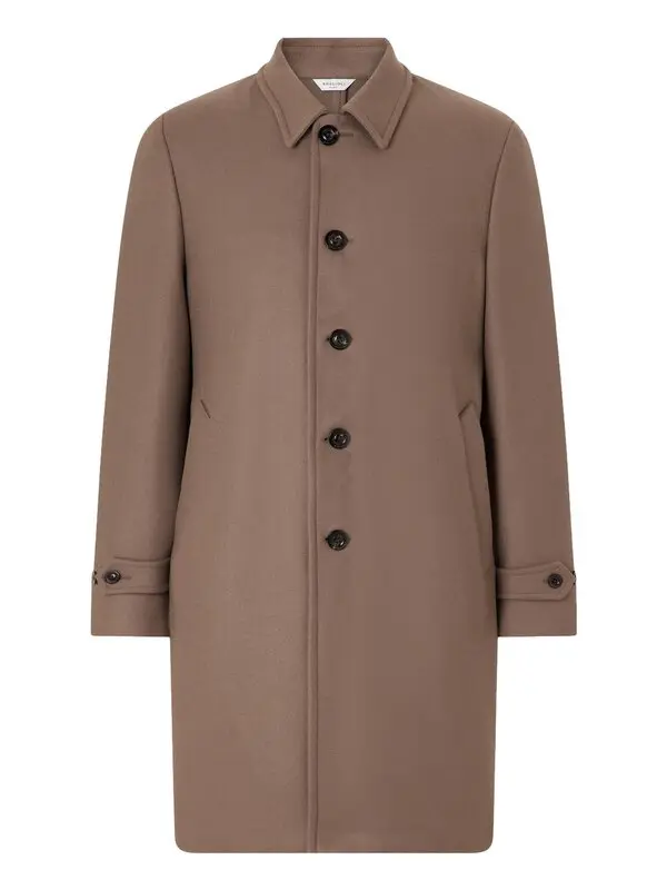 Boglioli Wool-blend Felt Coat - Neutrals