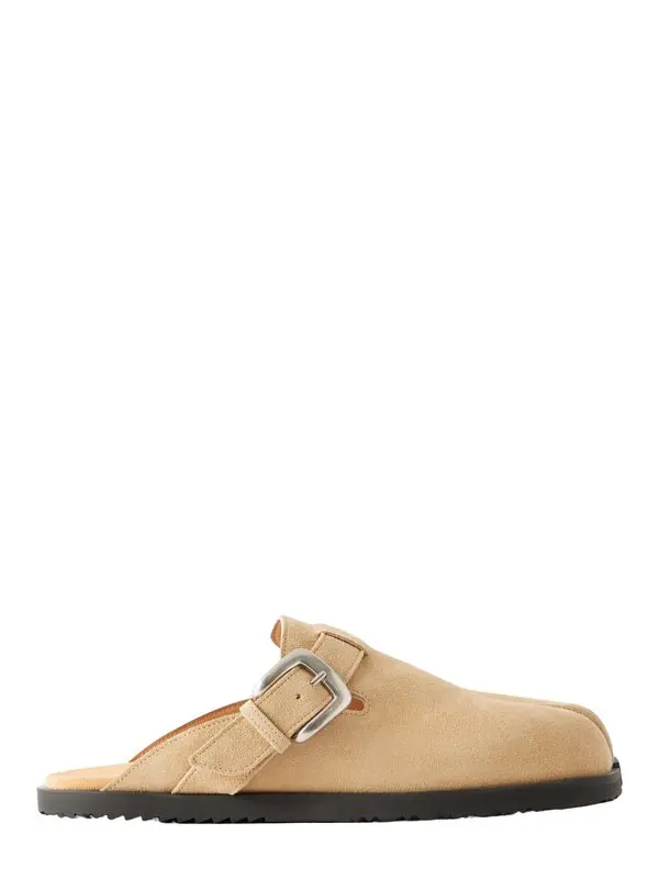 MAISON MARGIELA Tabi Daily Split-toe Suede Clogs - Sand