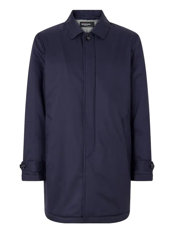 Kiton Reversible Padded Twill Jacket - Blue