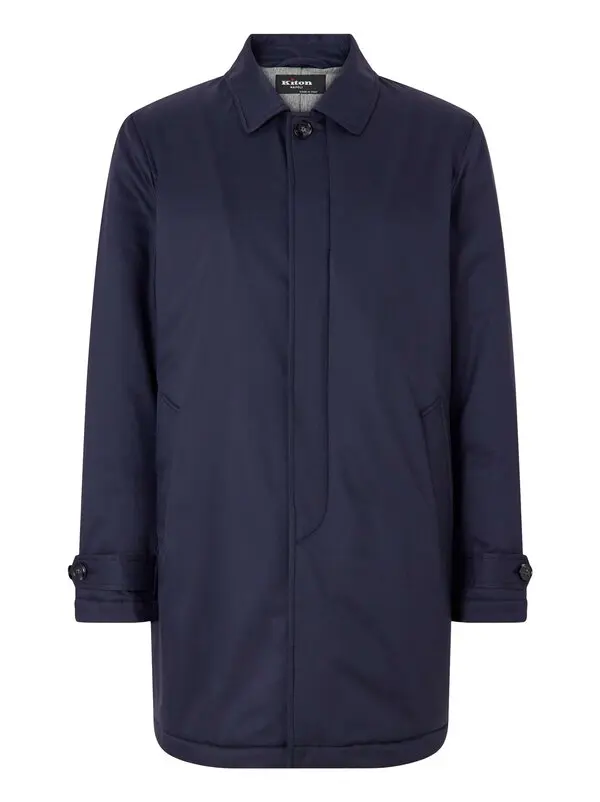 Kiton Reversible Padded Twill Jacket - Navy