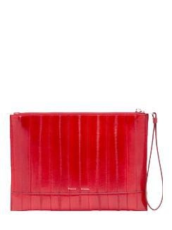 Proenza Schouler Zip Pouch In Intarsia - Red