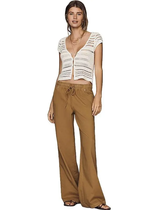 Sanctuary All Aboard Wide-leg Pants - Washed Cumin