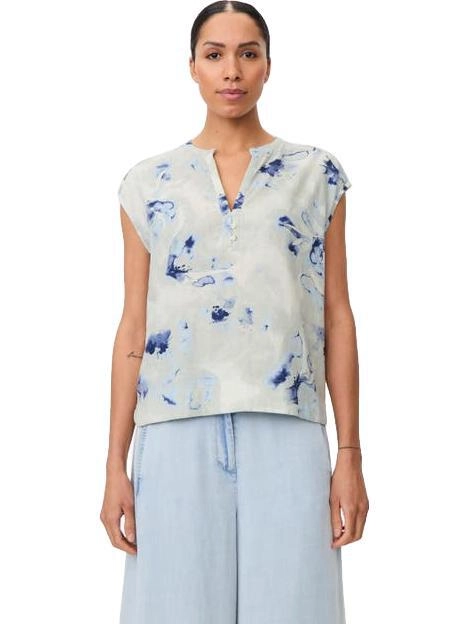 MASAI COPENHAGEN Floral Cap Sleeve Top - Skyway
