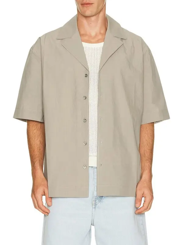 WON HUNDRED Desmond Shirt In Grey - Rock Ridge