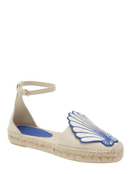 Farm Rio Shell Embroidered Espadrilles - Multi