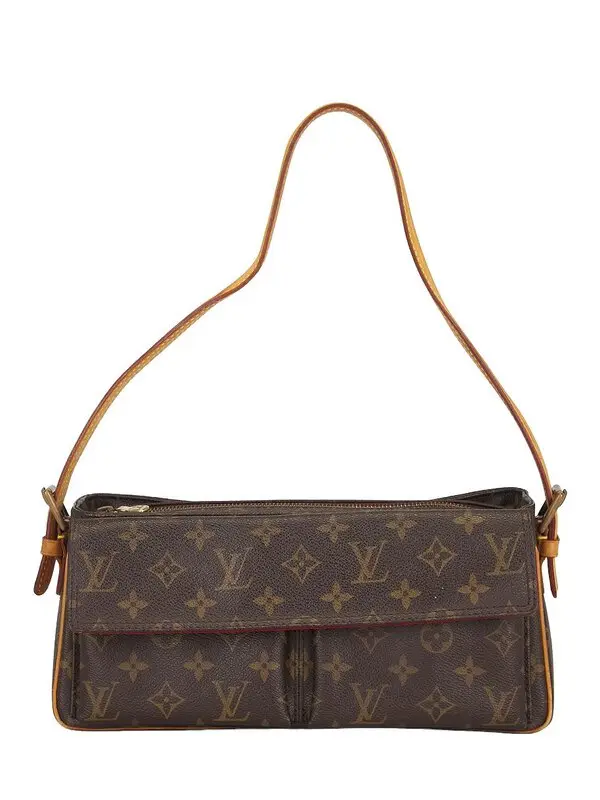 LOUIS VUITTON Monogram Canvas Shoulder Bag - Brown