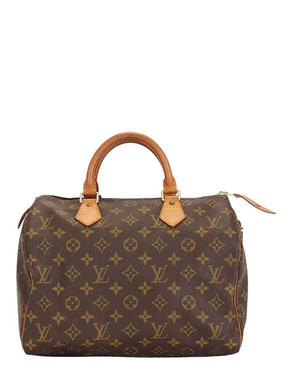LOUIS VUITTON Monogram Speedy 30 Handbag - Brown