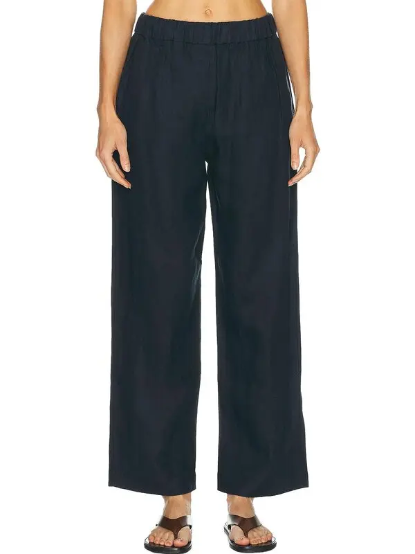 Jenni Kayne Logan Linen Pant - Navy