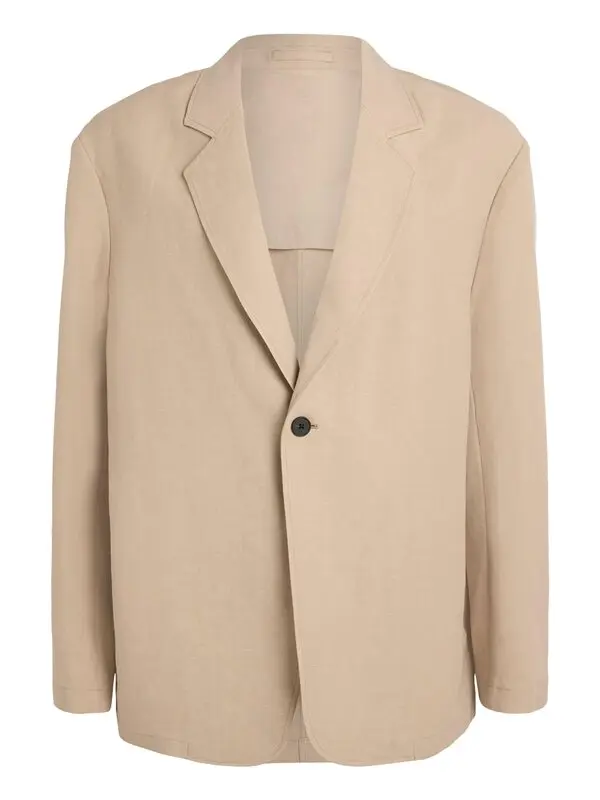 Studio Nicholson Linen-wool Single-breasted Blazer - Beige