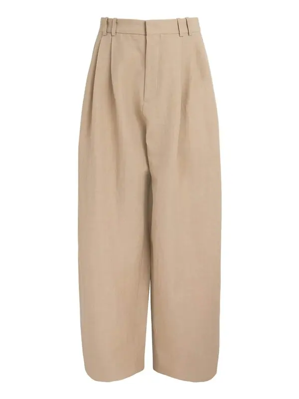 Studio Nicholson Double Pleated Volume Trousers - Beige