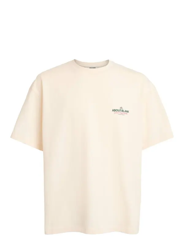 ABOUT:BLANK Cotton Logo Oversized T-shirt - Ivory
