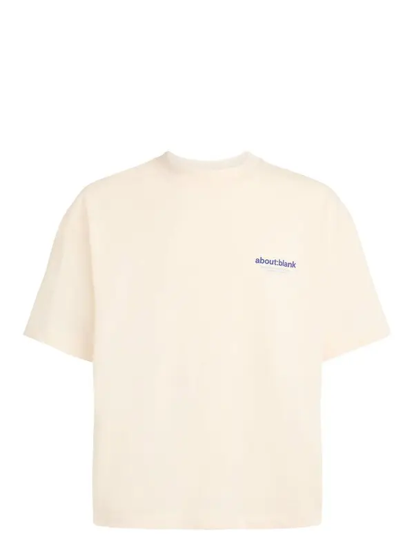 ABOUT:BLANK Cotton Logo Oversized T-shirt - Ivory