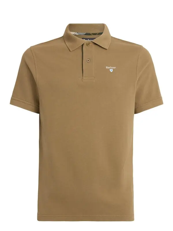 Barbour Cotton Piqué Polo Shirt - Green
