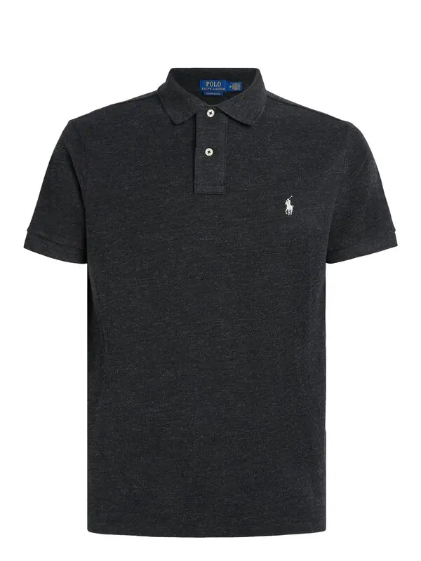 Polo Ralph Lauren Cotton Mesh Polo Shirt - Black