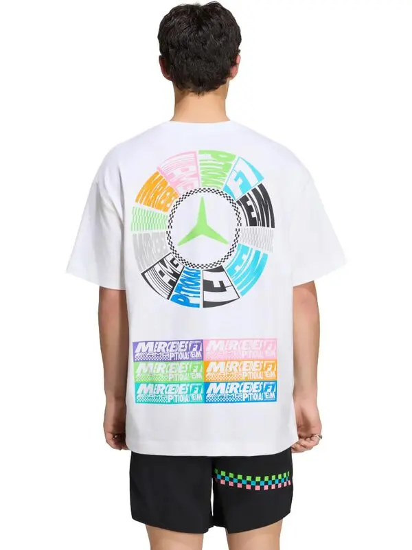 Adidas Mercedes Amg Petronas Formula 1 Team Lights On Tee - White