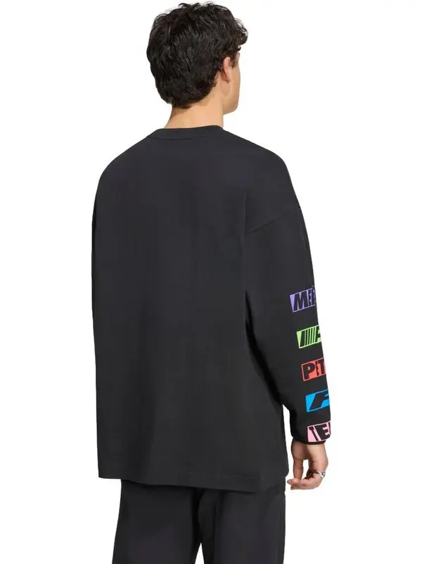 Adidas Mercedes-amg Petronas Formula 1 Team Long Sleeve Tee By - Black