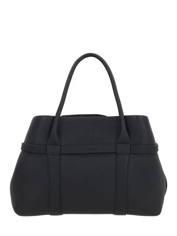 Loro Piana Double Handle Handbag - Black