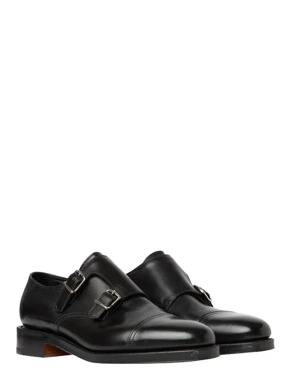 John Lobb Double-buckle Monk Shoes - Black