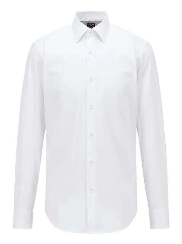 Hugo Boss Regular-fit Poplin Shirt - White