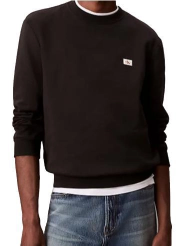Calvin Klein Patch Crewneck Sweater - Black