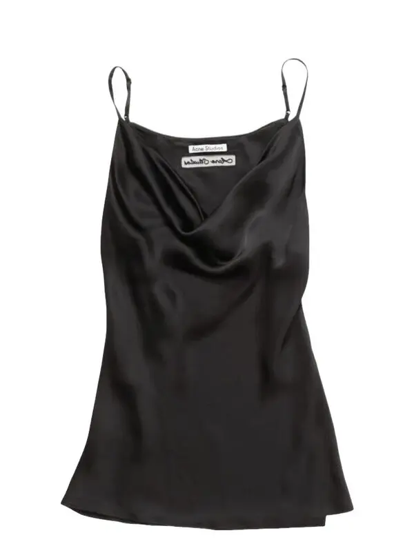Acne Studios Sleeveless Draped Top - Black