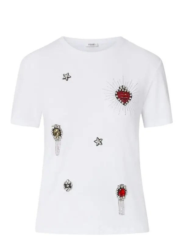 Liu Jo Embellished T-shirt - White