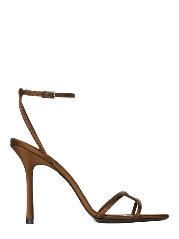 JIMMY CHOO Leo 100 Wrap Sandals - Bronze