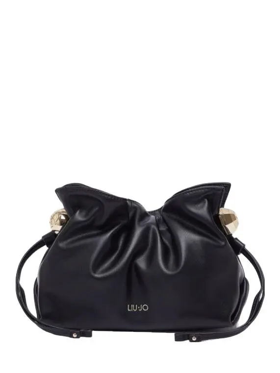 Liu Jo Riccy Chain Strap Drawstring Bag - Black