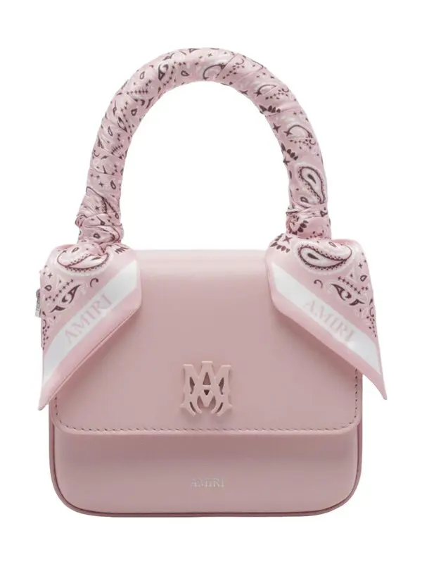 Amiri Flap Shoulder Bag With Scarf Detail - Pink