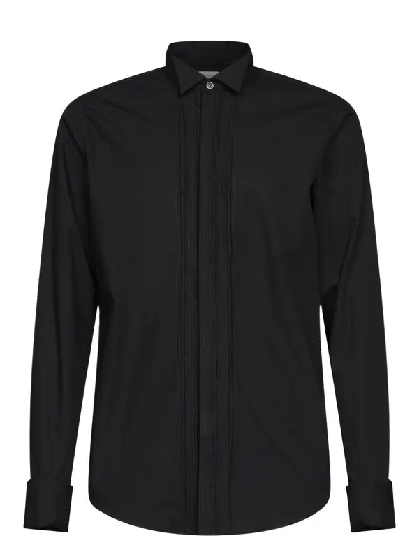 Dries Van Noten Collared Long-sleeved Shirt - Black