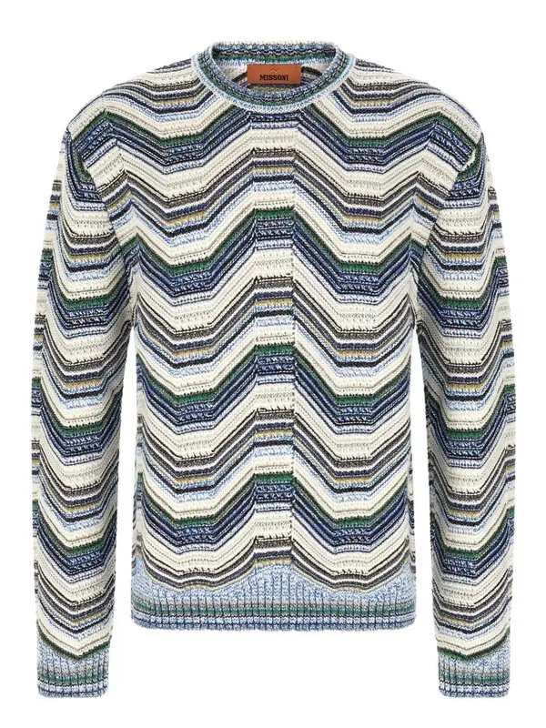 Missoni Geometric Zigzag Knit Sweater - No