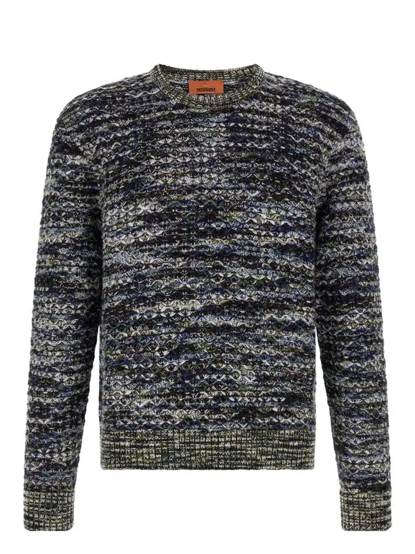 Missoni Crew Neck Long-sleeved Knitwear - Black