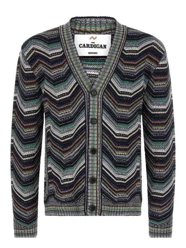 Missoni Zigzag Knit Cardigan - Black