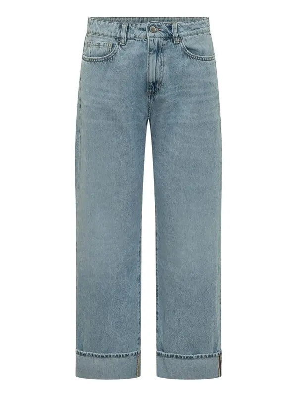 ICON DENIM LOS ANGELES Belt-loop Jeans - Light Blue
