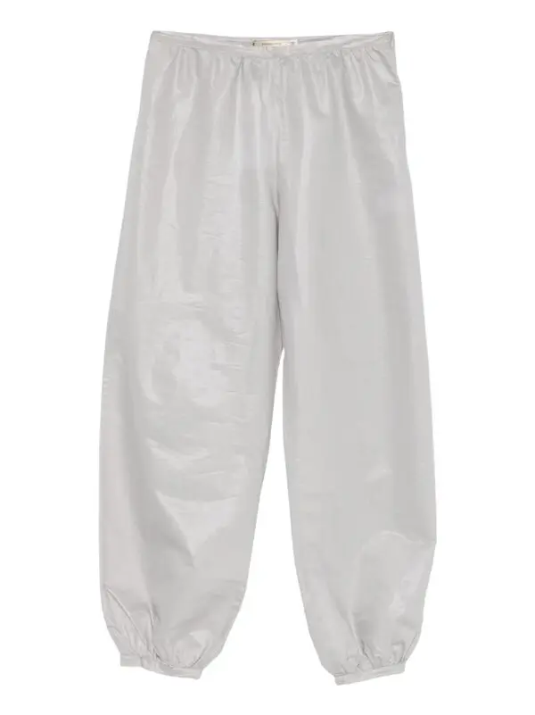 Paloma Wool Loose-fitting Trousers With Elasticated Waistband And Cuffs - Grey