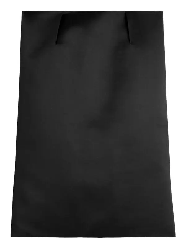 TOTEME Duchess Satin Pencil Skirt - Black