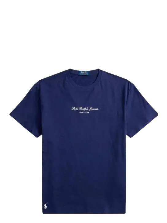 Polo Ralph Lauren Logo Embroidered T-shirt - Navy Blue