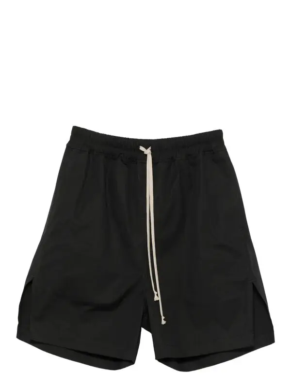Rick Owens Wide-leg Elastic Waistband Shorts - Black